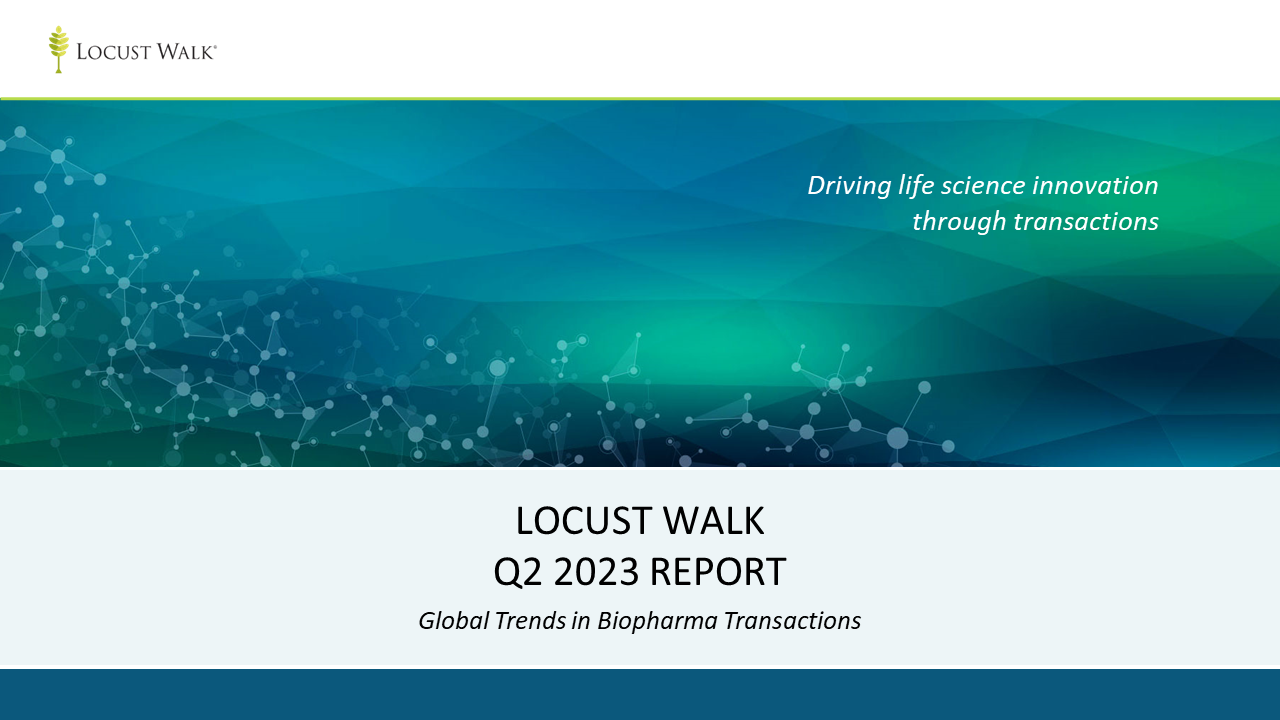 2023 Q2 Report: Global Trends in Biopharma Transactions - Locust Walk